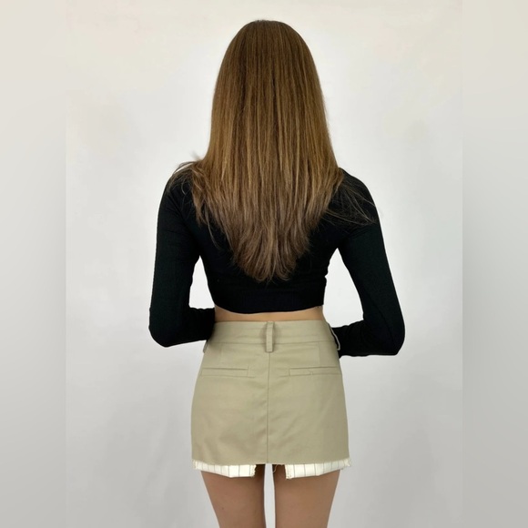 Skirts | Khaki Y2k Tan Micro Mini Skirt Size Medium | Poshmark
